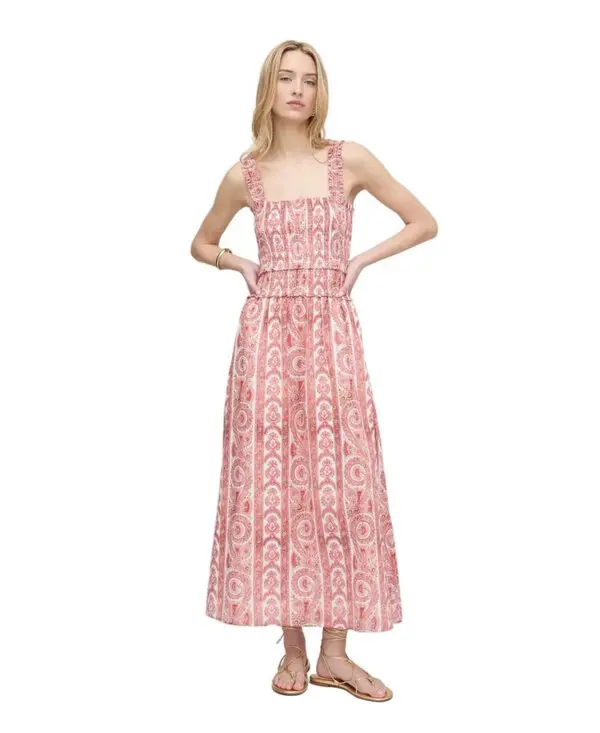 House on the Hill ハウスオンザヒル ワンピース ピンク Hill House Home The Azalea Maxi Nap Dress - Coral Corsica Paisley